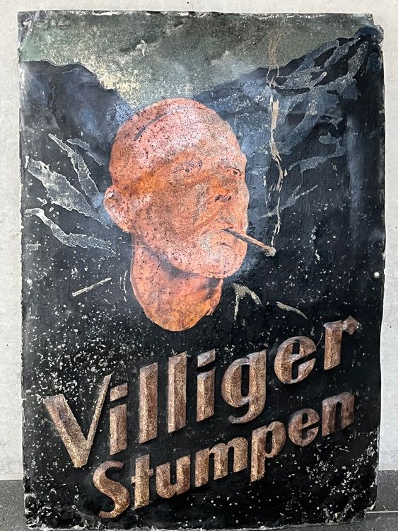 VILLIGER STUMPEN WERBESCHILD ANTIK (Gebraucht) in Beinwil am See für ...