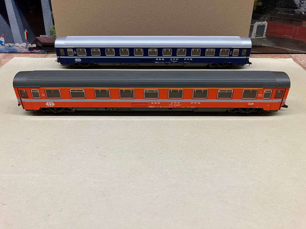 Roco 2 SBB Eurofima Reisezugwagen Am und Bcm, H0 GS (Gebraucht) in Neuendorf für CHF 12 – mit ...