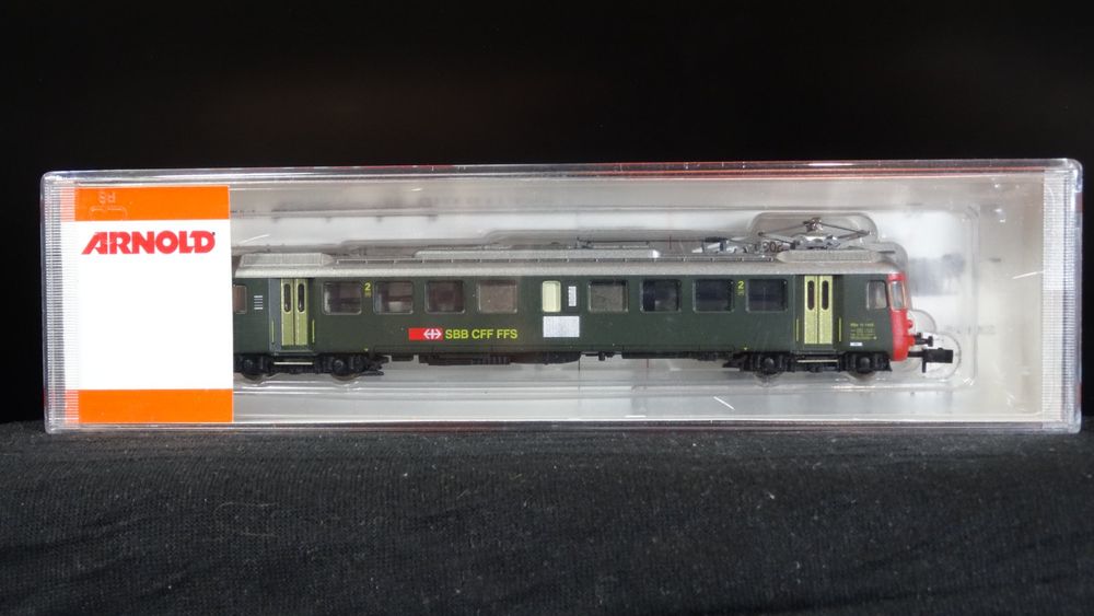 Arnold 2385, SBB, Triebwagen, RBe 4/4, grün, rote Front, (Neu (gemäss ...
