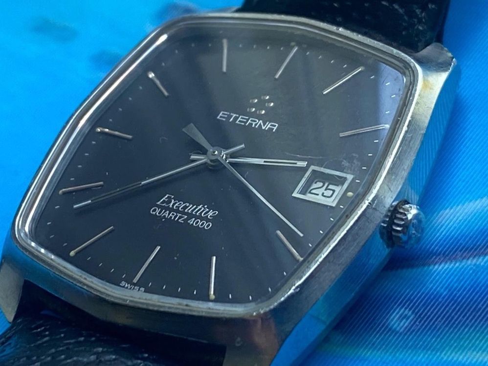 Vintage HERRENUHR ETERNA Executive 4000 sehr selten | Kaufen auf Ricardo