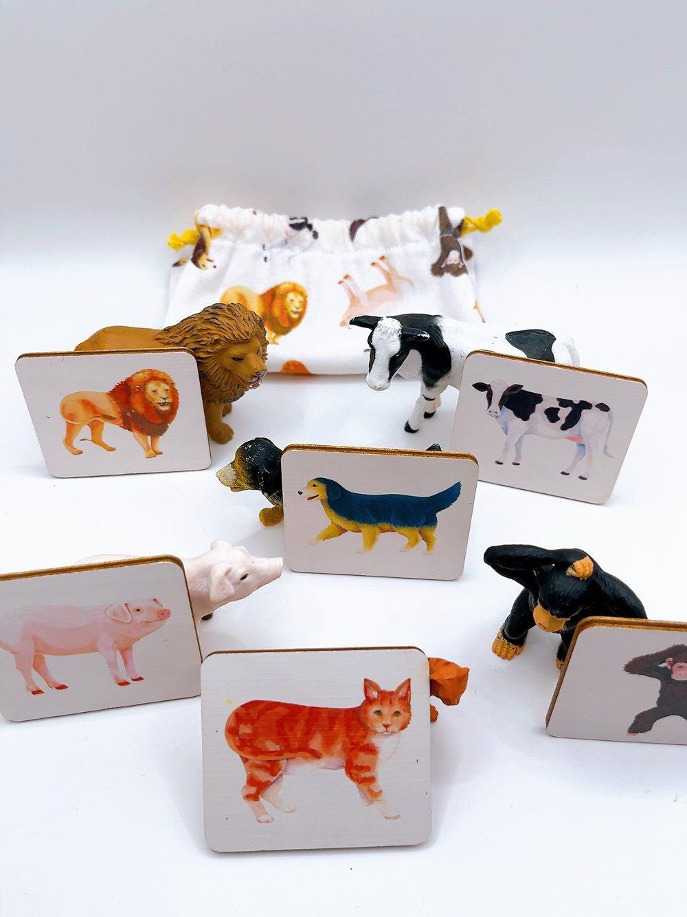 Animal Match Montessori Tier-Memoryspiel Animaux Lovevery (Gebraucht ...