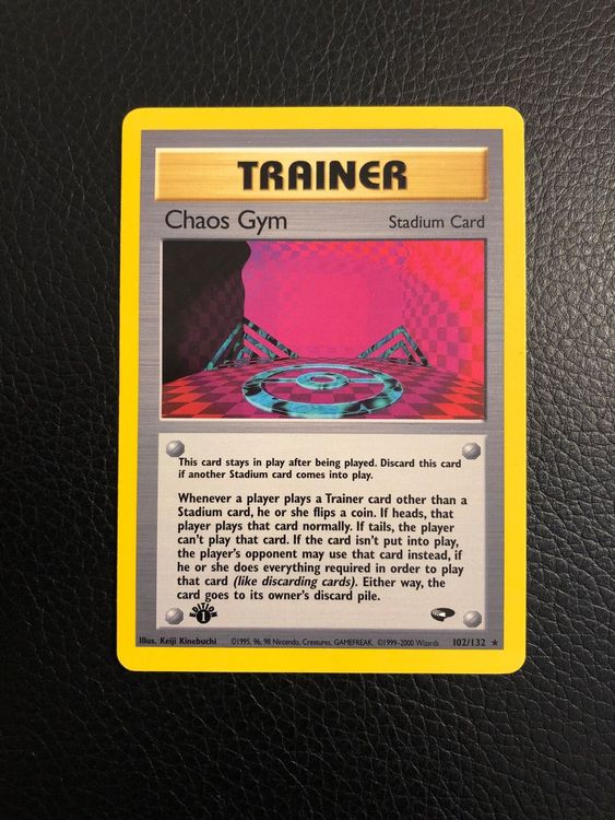 Gym Challenge - Chaos Gym rare 102/132 1st edition Ab 1 (Gebraucht) in Paradiso für CHF 13 – mit ...