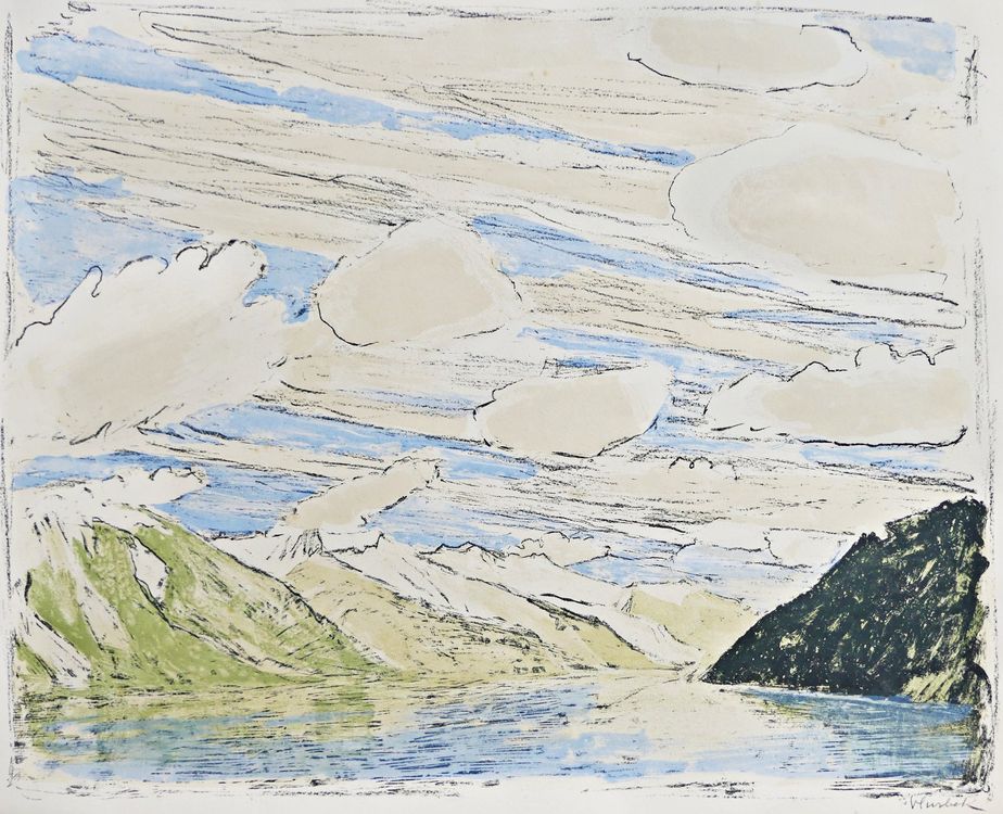 Aquarellierte handsignierte Grafik Victor Surbek 1885-1975 (Gebraucht) in Ostermundigen für CHF ...