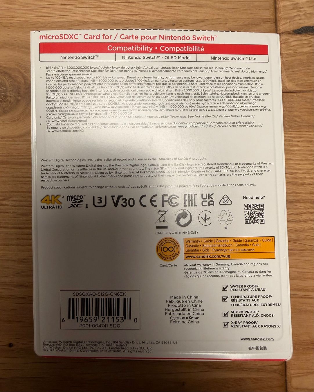 SANDISK Nintendo Pokemon Ectoplasm 512 GB, microSDXC, U3, UH (Neu und ...