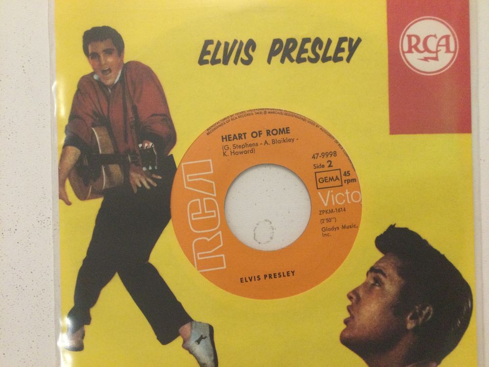 Elvis Presley Single - I’m Leaving/Heart Of Rome (Gebraucht) in ...