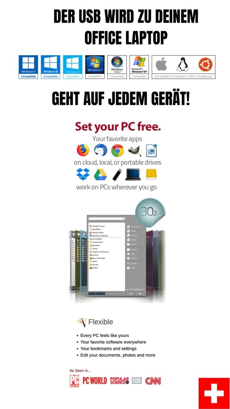 💻USB-Stick "Home Office to Go" - Browser, Office & Tools!! (Gebraucht ...