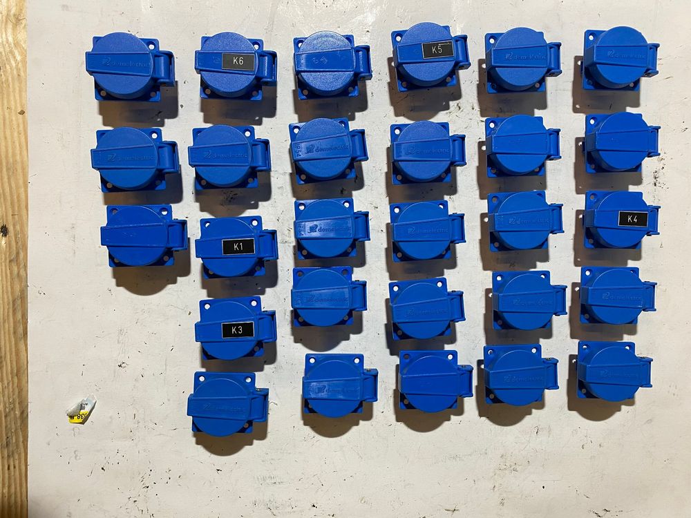 25x Einbau EB Steckdose T23 Typ23, Verteiler Stromverteiler (Gebraucht ...