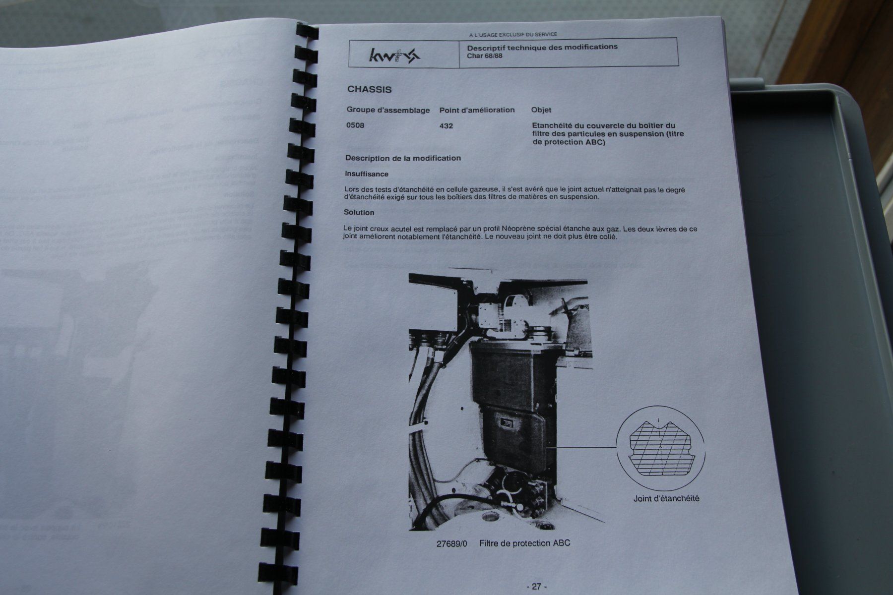 Introduction aux modifications du char 68/88 AA6, k+w Thun (Gebraucht ...