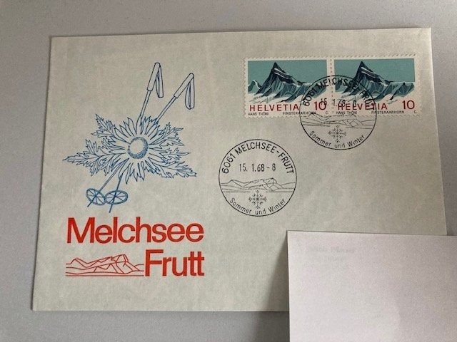 Kuvert mit Aufdruck, Melchsee Frutt, Sonderstempel 1968 (Gebraucht) in ...