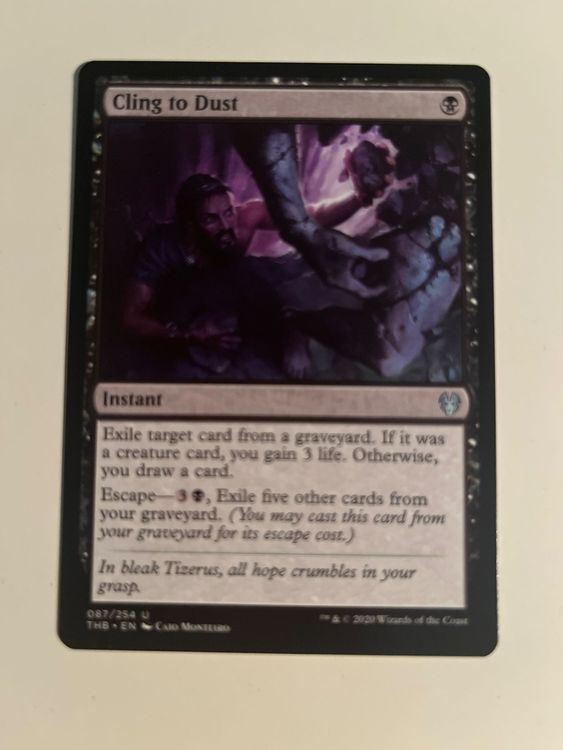 1 x Cling to Dust - Magic: The Gathering - MtG (Gebraucht) in Kriens ...