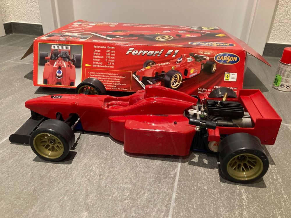 Carson Ferrari F1 Formel 1 nitro RC Auto wie Tamiya (Gebraucht) in ...