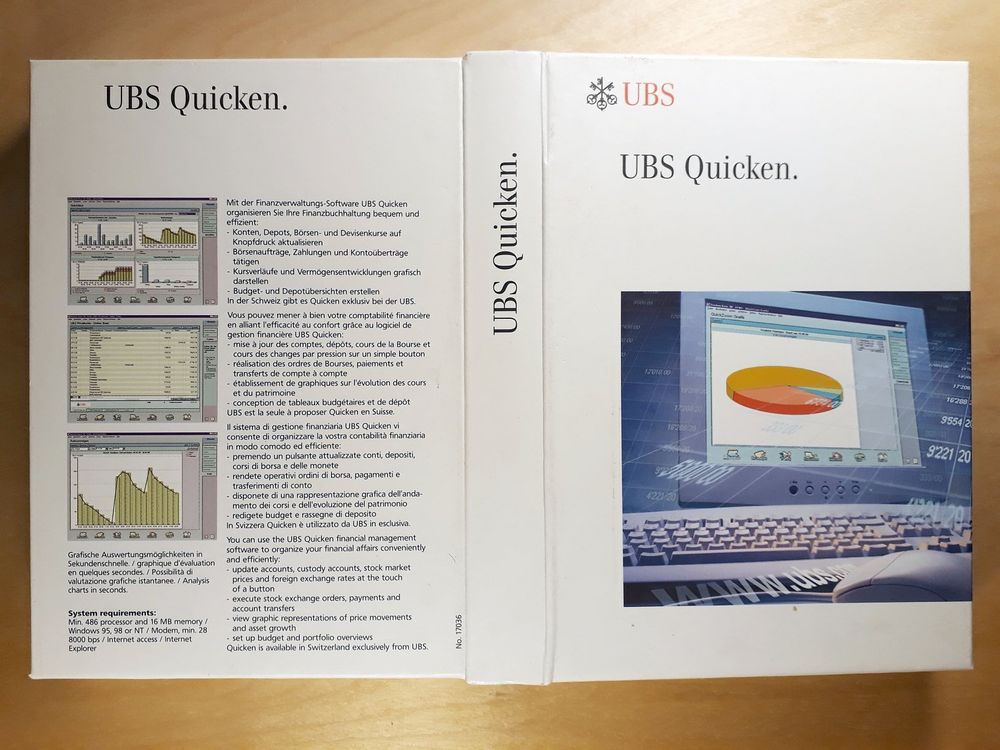 logiciel UBS Quicken, Windows 95, 2001, pour collectionneur | Kaufen ...