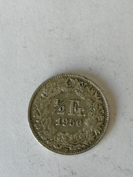 50 Rp. 1950 Silber (Gebraucht) in Hinterkappelen für CHF 1 – mit Lieferung auf Ricardo kaufen