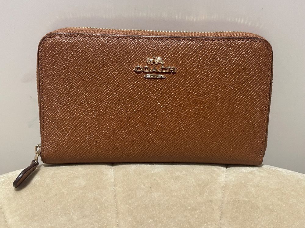 COACH ZIPPY PORTEMONNAIE BRAUN LEDER PASST ZU TASCHE (Gebraucht) in ...