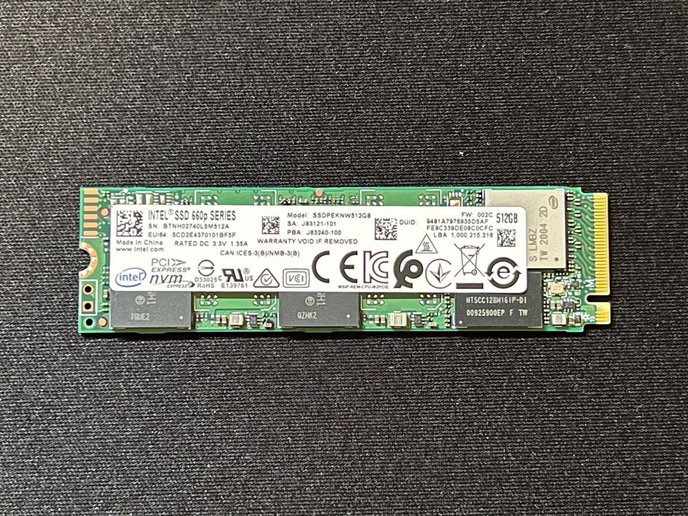Intel 660p M.2 NVMe, 512GB, SSD | Kaufen auf Ricardo