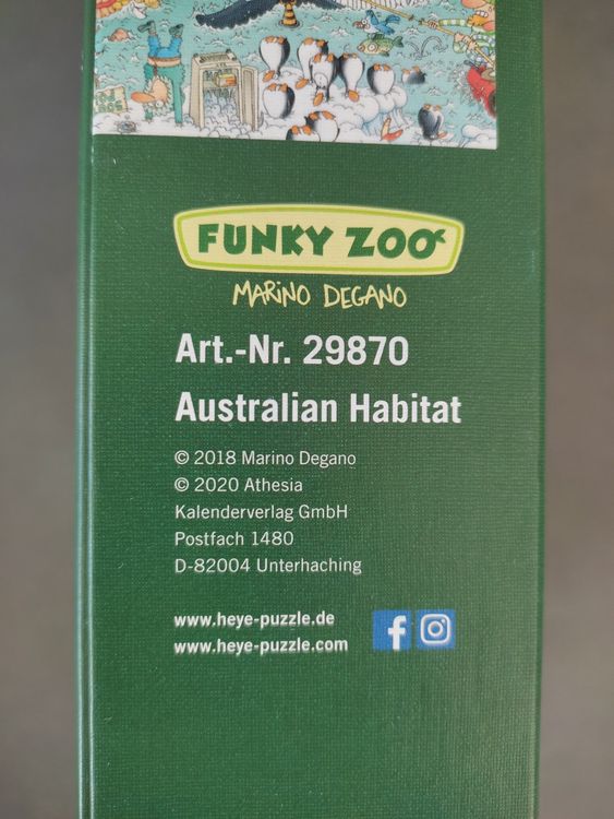 Heye, Funky Zoo, Marino Degano, Australian Habitat, 1000 Tei (Gebraucht ...