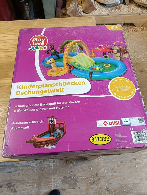 Dschungel Planschbecken mit Rutsche Wassersprüher Kinderpool | Kaufen ...