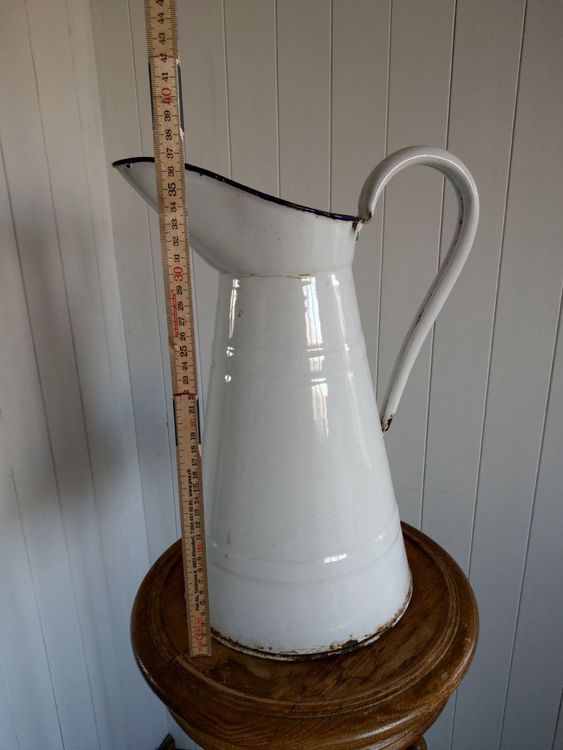 Emaille Krug Shabby Vintage Kanne Vase (Gebraucht) in Mollis für CHF 55 – mit Lieferung auf ...