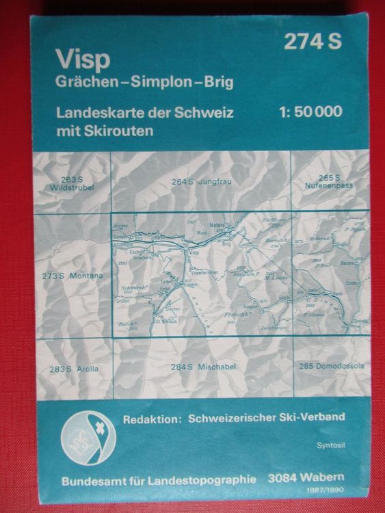 VISP - GRÄCHEN - SIMPLON - BRIG KARTE | Kaufen auf Ricardo