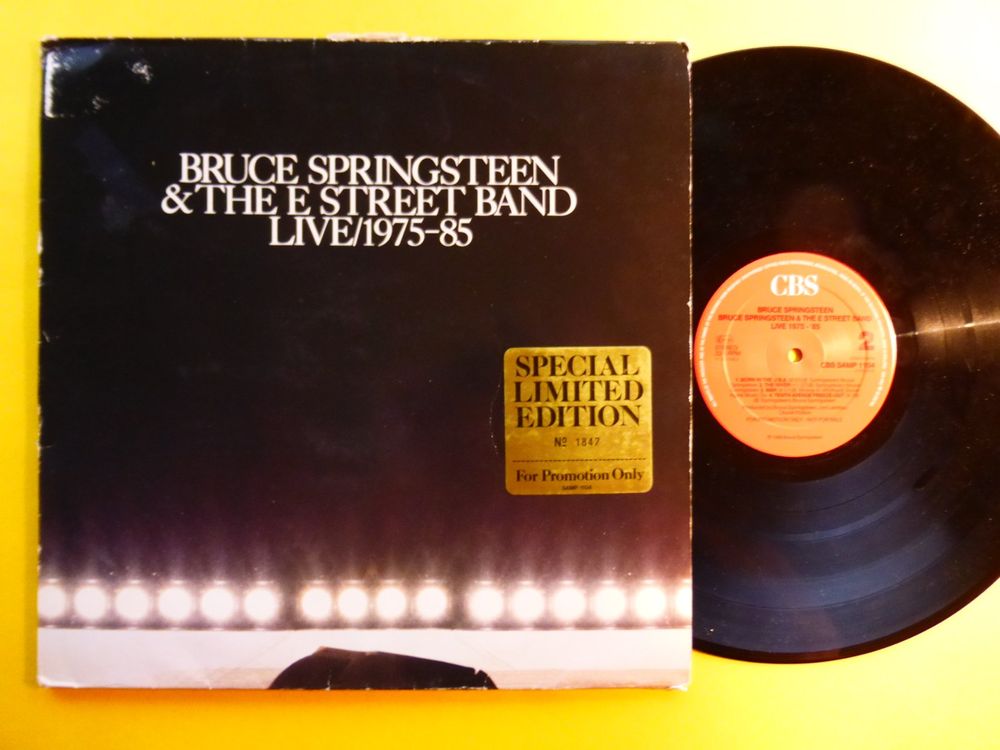 BRUCE SPRINGSTEEN *LP* LIVE/1975-85 - LIMITED EDIT. NO. 1847 (Gebraucht ...