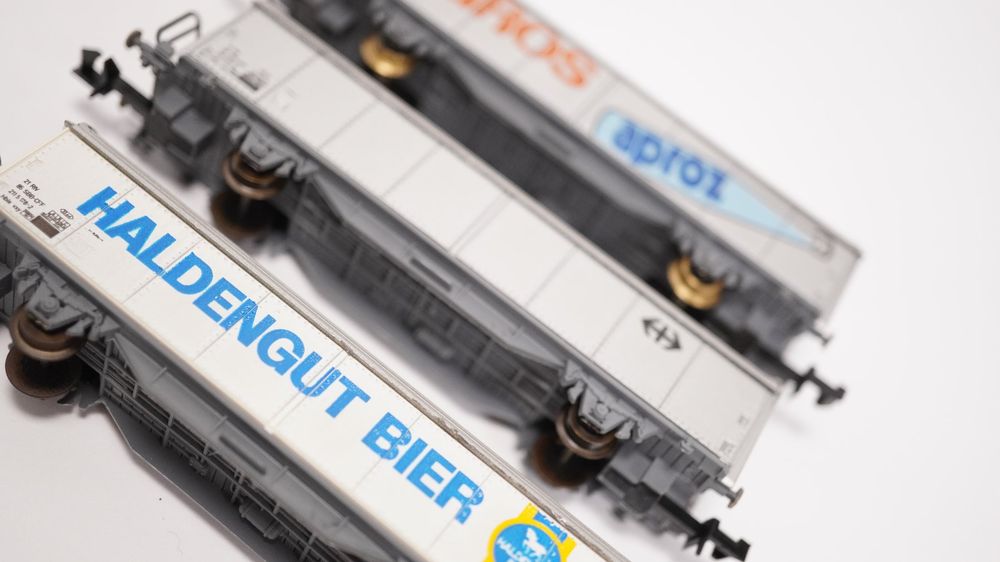 e42 Spur N drei Güterwagen SBB HBIS | Kaufen auf Ricardo