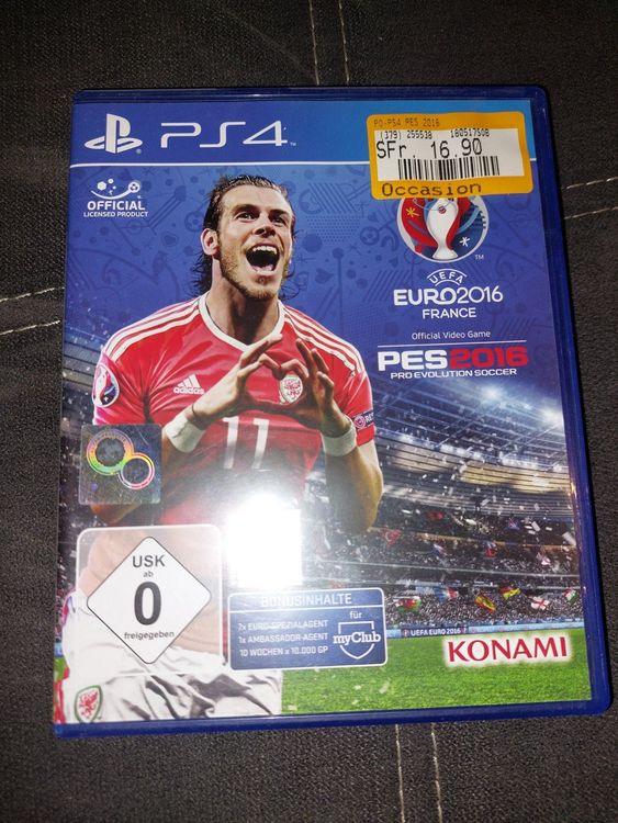 Uefa Euro 2016/ PES 2016 PS4 (Gebraucht) in Schenkon für CHF 5 – mit Lieferung auf Ricardo kaufen
