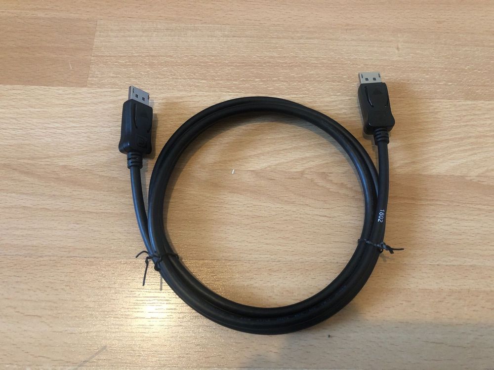 HP DisplayPort (DP) Kabel 1.8 m NEU (Neu (gemäss Beschreibung)) in ...