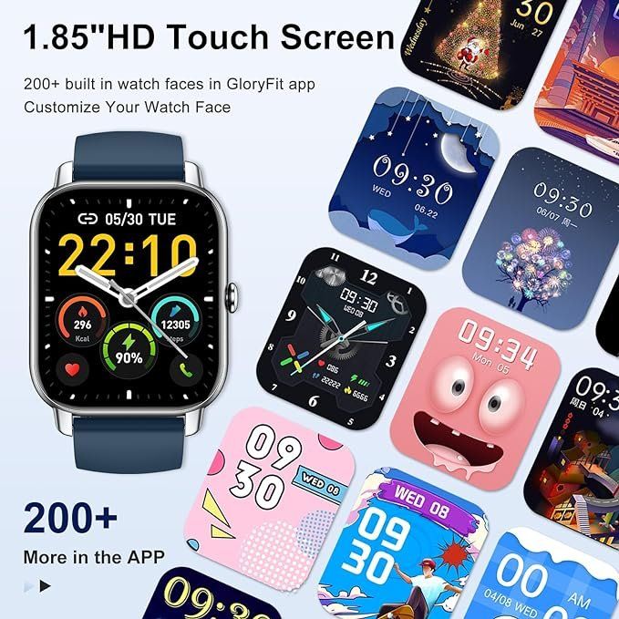 Smartwatch HD-Touch Screen Fitnessuhr für Android iOS IP68 (Neu (gemäss ...