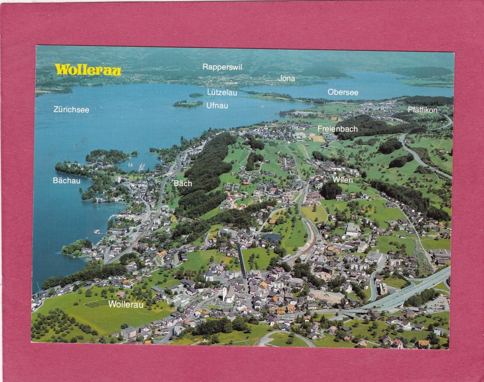 Wollerau SZ Flugaufnahme mit Zürichsee (Gebraucht) in Herisau für CHF 6 ...