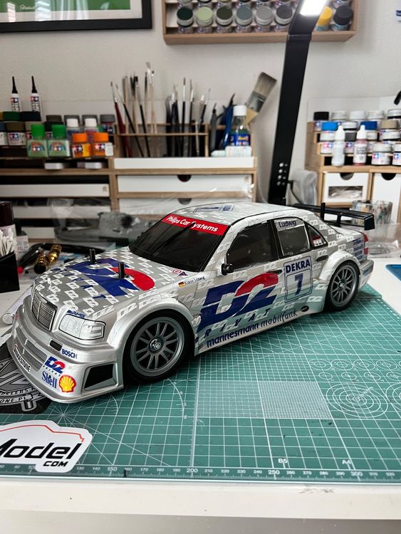 Tamiya Mercedes Benz D2 DTM TT-01e mit Hop Up (Neu (gemäss Beschreibung ...