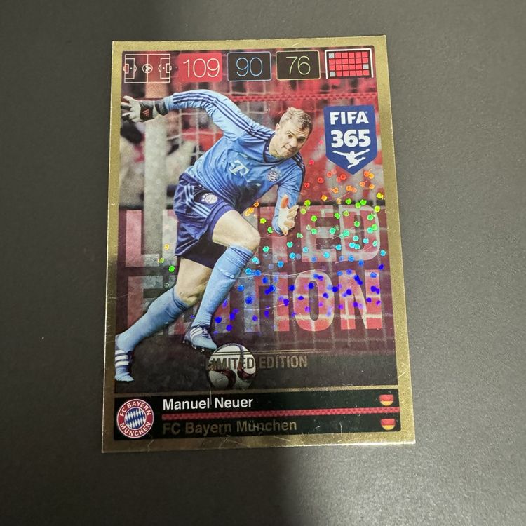 M.Neuer Bayern Munich Limited Edition Card FIFA 365 (Neu und ...