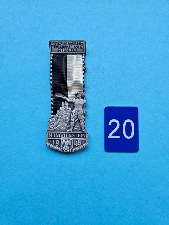 MÜNCHENSTEIN SCHIESSEN KRANZABZEICHEN MEDAILLE MÜNZEN (Gebraucht) in Ermatingen für CHF 3 – mit ...
