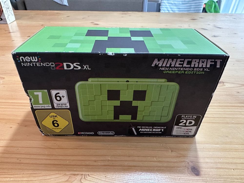 New Nintendo 2DS XL Minecraft Creeper Limited Edition/ Neu!! | Kaufen ...
