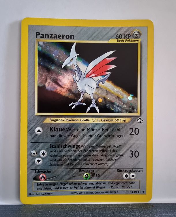 Pokémon Panzaeron Holo 13/111 Neo Genesis DE EXC | Kaufen auf Ricardo