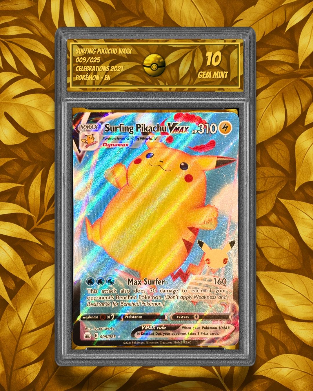 Surfing Pikachu VMAX 009/025 - SG 10 - EN (Gebraucht) in Chêne ...