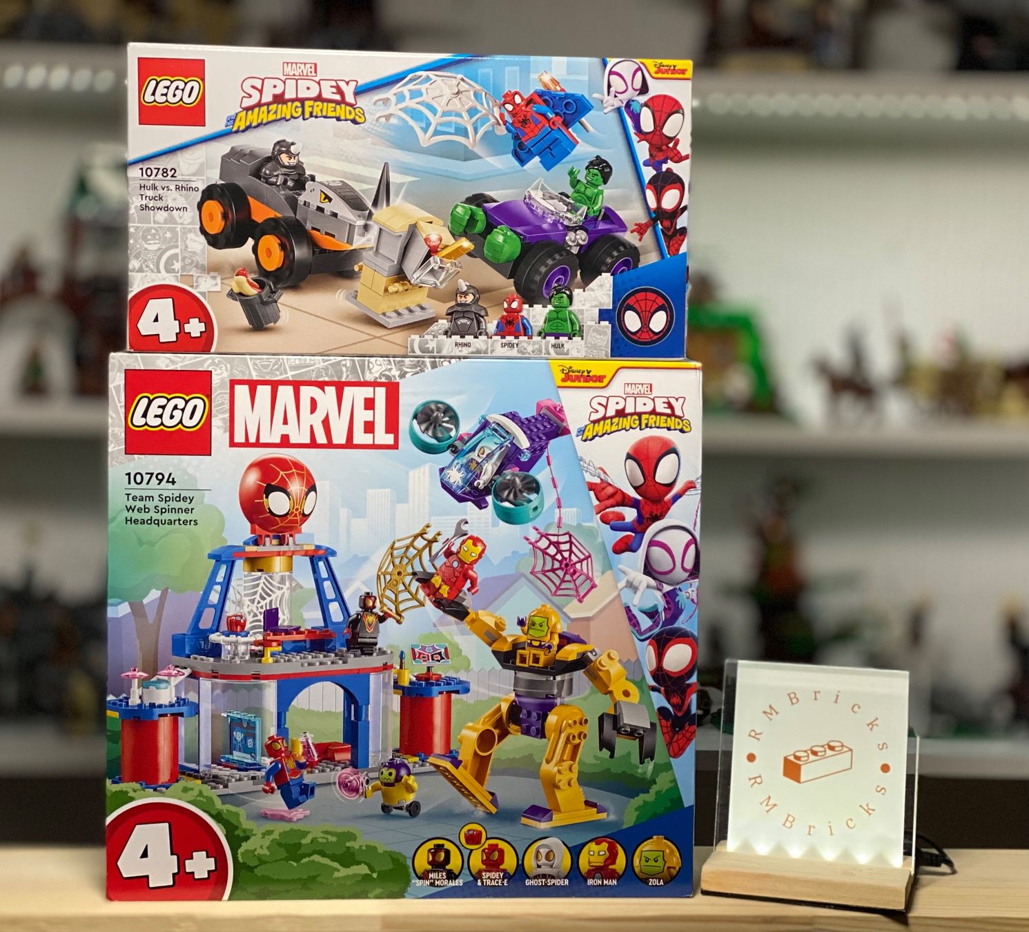 Lego Spidey Team Headquarters 10794 & Hulk vs Rhino 10782 (Neu und ...