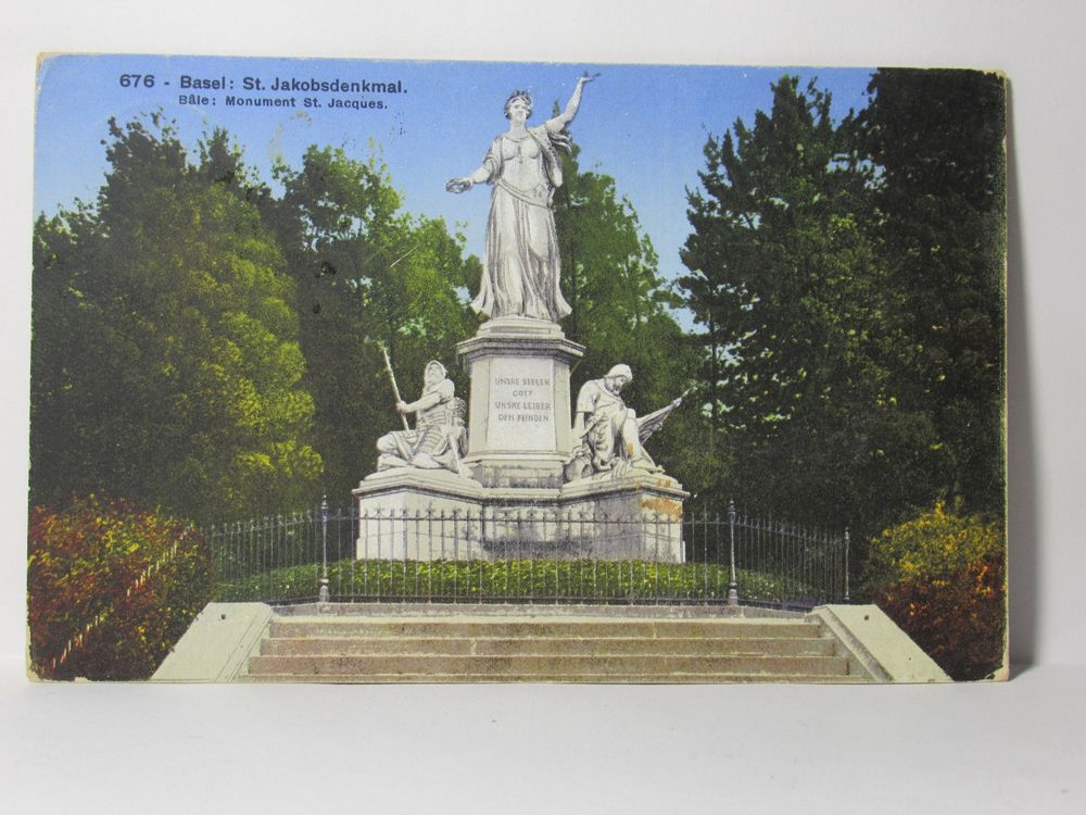 AK Basel St. Jakobsdenkmal 1932 (Gebraucht) in Grenchen für CHF 0.35 – mit Lieferung auf Ricardo ...