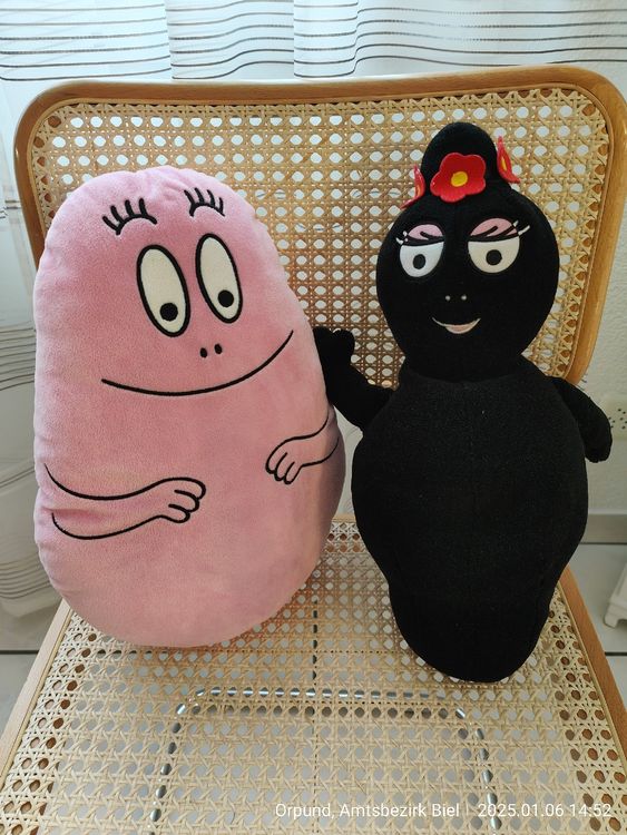 Süsse Plüschkissen Barbapapa und Barbamama (Neu (gemäss Beschreibung ...