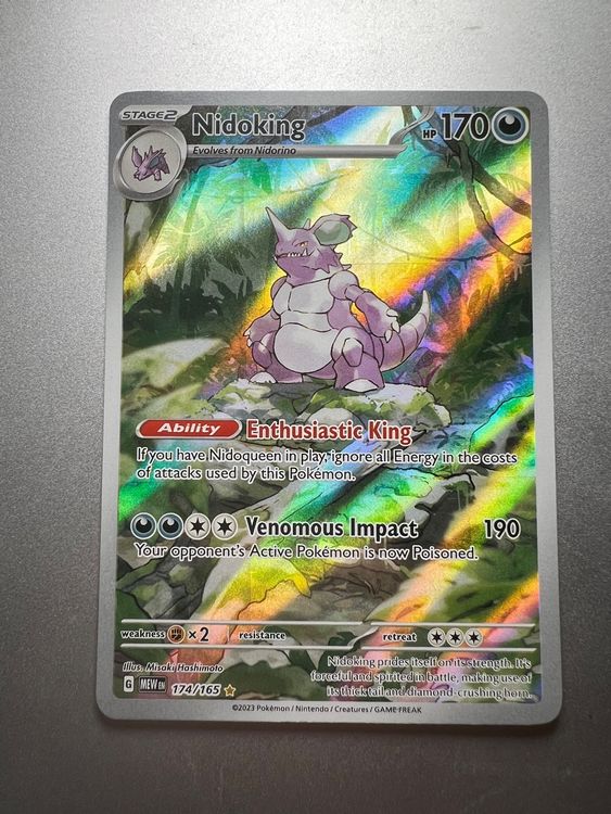 Nidoking 174/165 Illustration Rare EN Scarlet & Violet 151 | Kaufen auf Ricardo