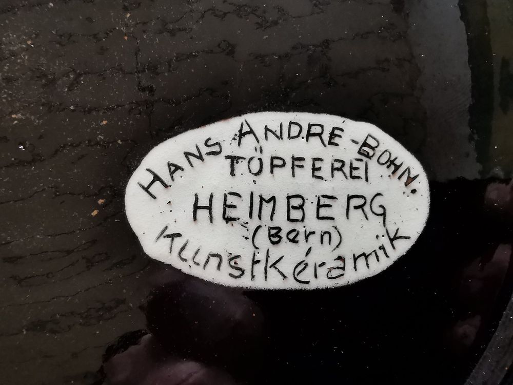 Kunstkeramik - Hans André-Bohnert, Senior, Heimberg (Gebraucht) in ...