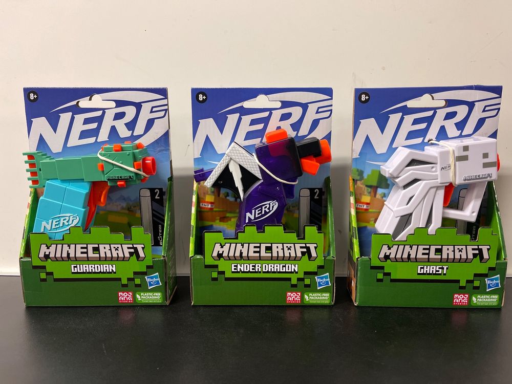 Neu Hasbro Minecraft Nerf Darts (3x) (Neu und originalverpackt) in für ...