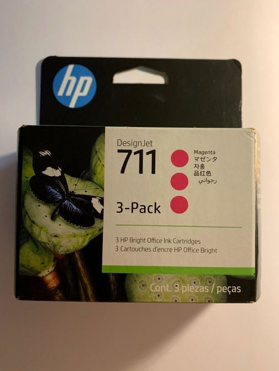 HP DesignJet T100/T120/T125/T130/T520/T530 Ink, 711 / CZ135A (Neu und ...