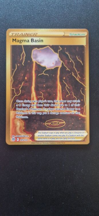 Pokemon Magma Basin Gold Card Brilliant Stars (Gebraucht) in ...
