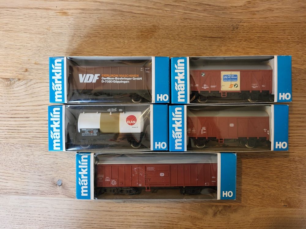 Märklin 4444 / 4410 / 4455 /4412 / 4460 DB Güterwagen (Gebraucht) in ...