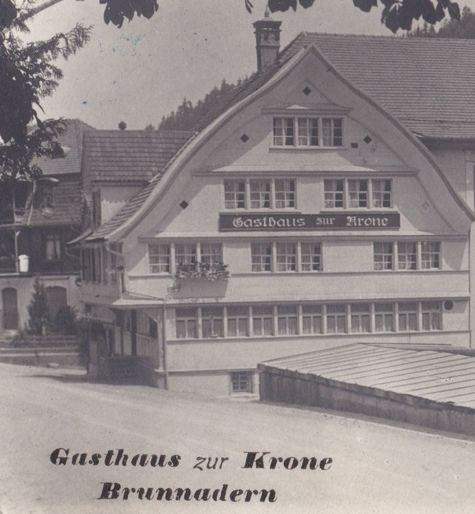 Brunnadern, Gasthaus zur Krone - (Bodensee Toggenburg Bahn) | Kaufen auf Ricardo