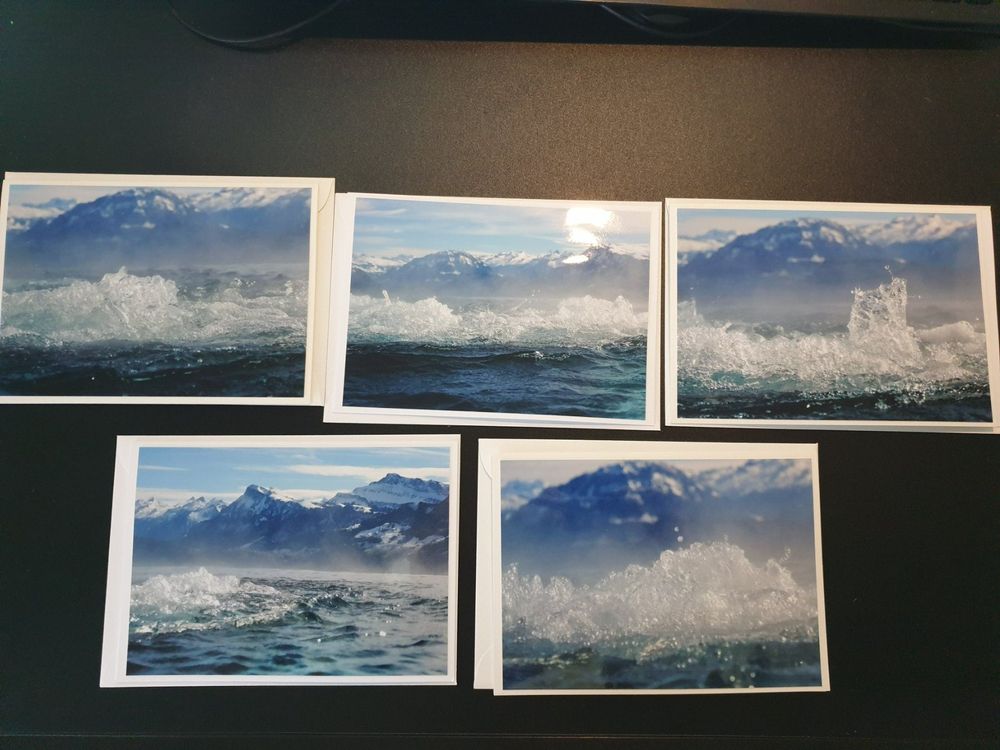 5 Karten / Motiv: Villa Honegg (handgemacht) | Kaufen auf Ricardo