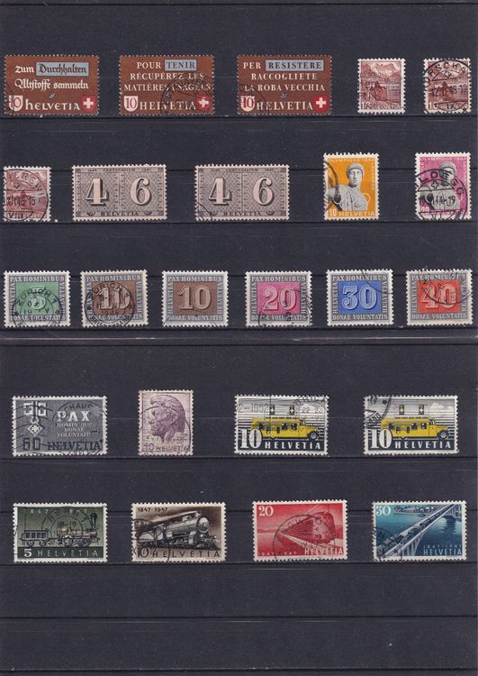 Schweiz Lot 1942 - 1946 Altstoff IOK PAX (Gebraucht) in Amriswil für CHF 1 – mit Lieferung auf ...