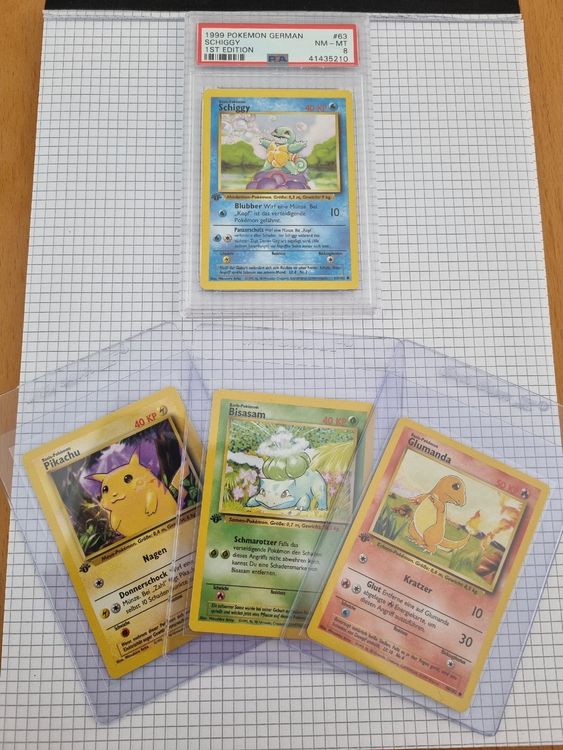 pokemon base set starter 1.edition | Kaufen auf Ricardo
