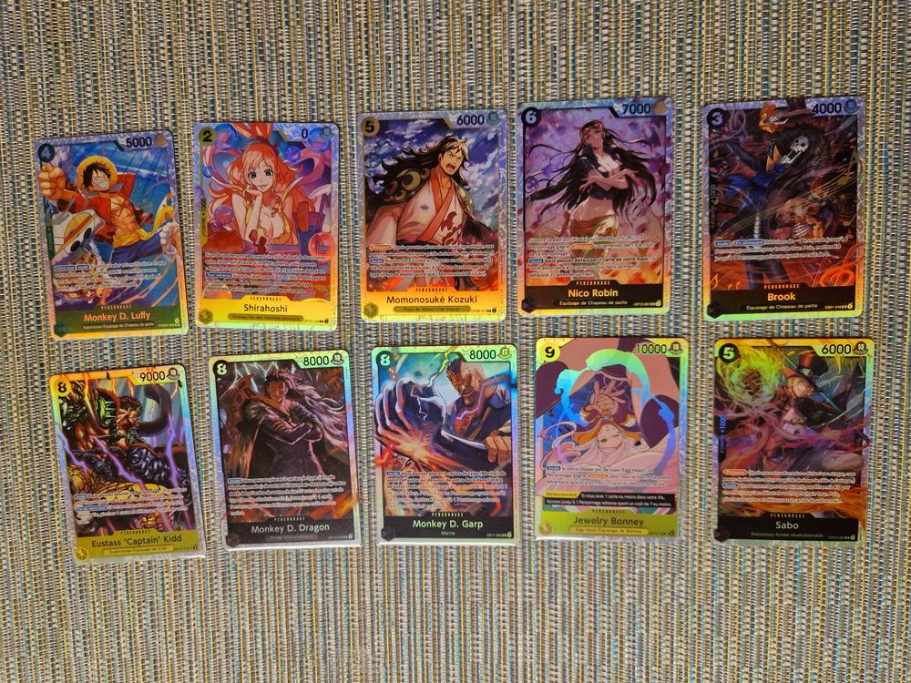 One Piece Card Game: SR Lot (10 Karten (FR)) – Top Zustand! (Gebraucht ...
