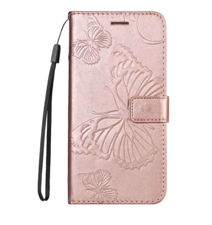 Handyhülle iPhone 14 Pro Max Leder Tasche Schmetterling (Neu und ...